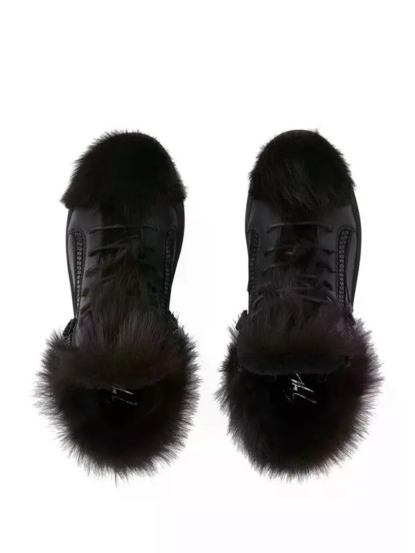 GIUSEPPE ZANOTTI Marlena Winter Mid-top Sneakers - Black
