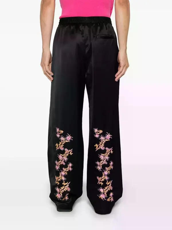 Off-White Logo-embroidered Trousers