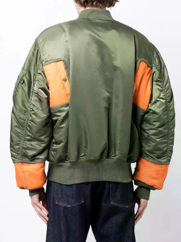 Junya Watanabe Colour-block Panelled Bomber Jacket