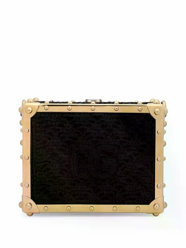 Dolce & Gabbana Dolce Box Raffia Top-handle Bag