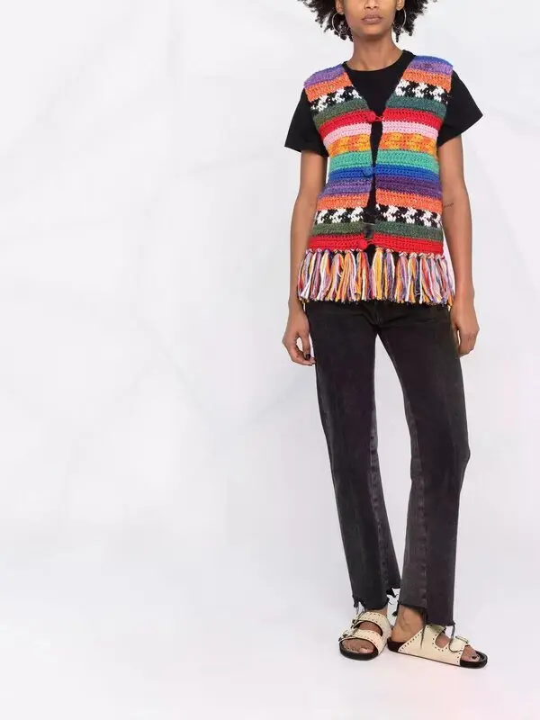 Dsquared2 Striped Knitted Waistcoat