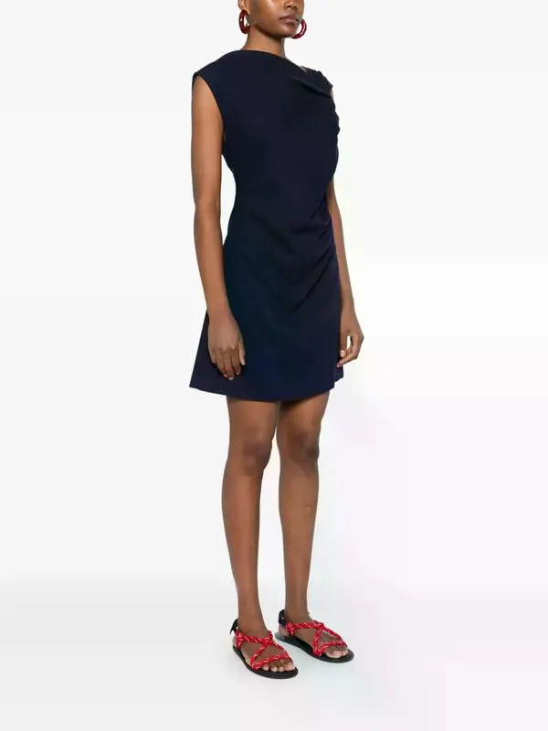 MSGM Twist-detail Mini Dress