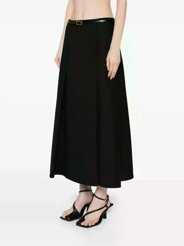 LESS Paneled Skirt With Adjustable Waist Belt