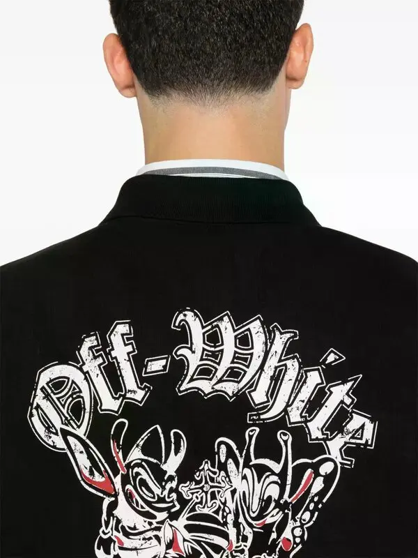 Off-White Gang-print Polo Shirt