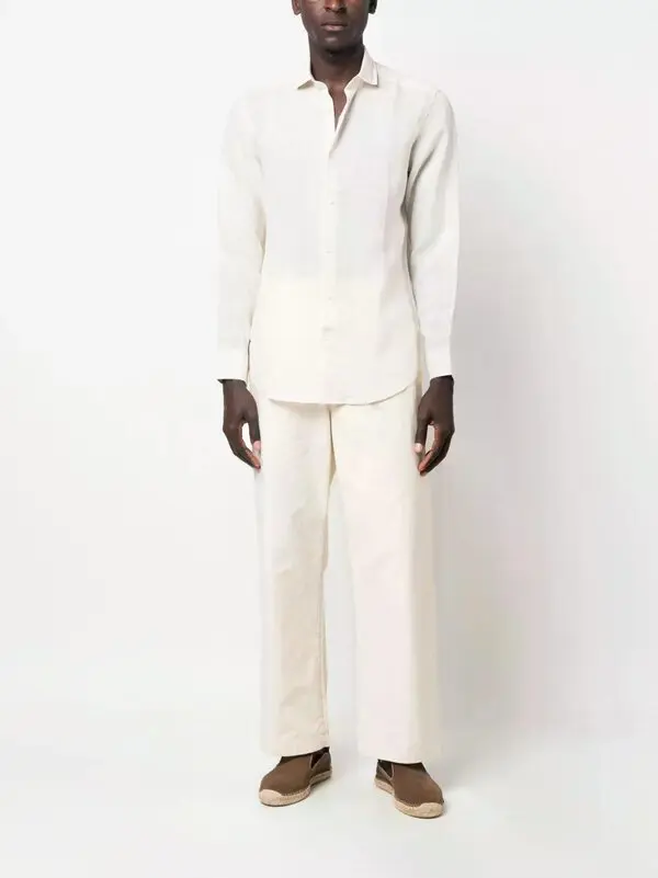 Frescobol Carioca Linen Long-sleeve Shirt