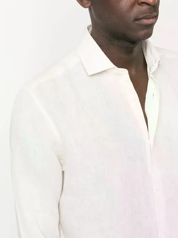 Frescobol Carioca Linen Long-sleeve Shirt
