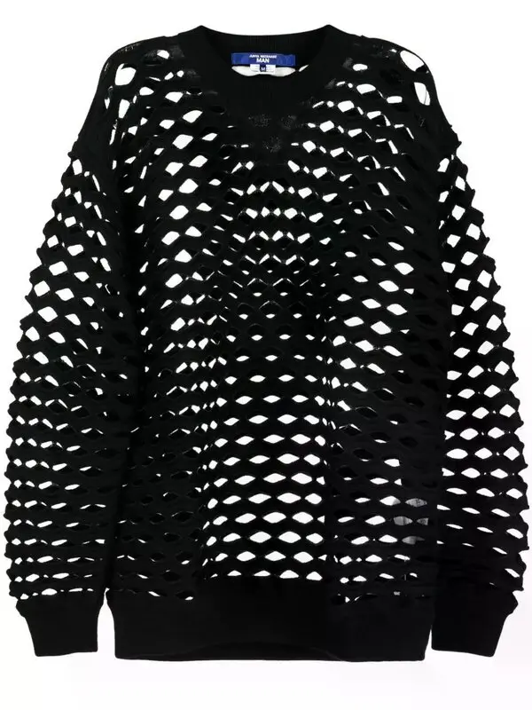 Junya Watanabe Laser-cut Detail Crew-neck Jumper