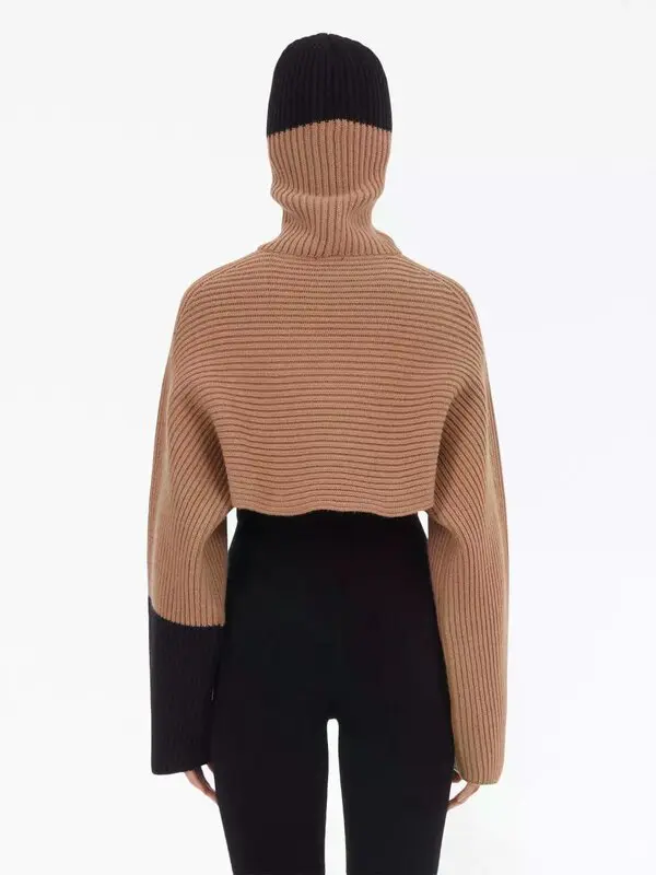 FERRAGAMO Colour-block Ribbed Jumper