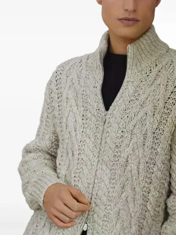 Brunello Cucinelli Cable-knit Zip-up Cardigan