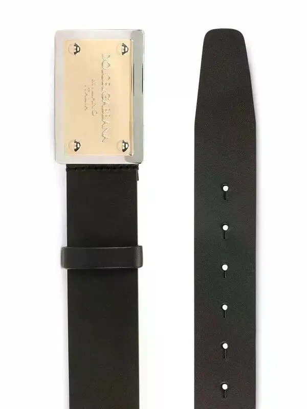 Dolce & Gabbana Logo-buckle Leather Belt