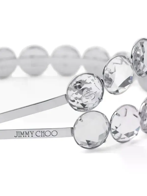 JIMMY CHOO Double Row Crystal Embellished Headband
