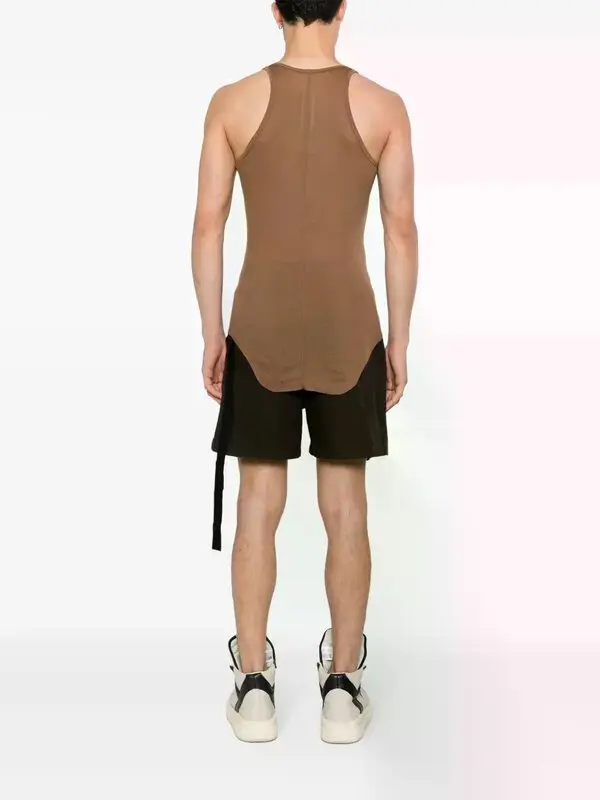 Rick Owens Khaki Cotton Tank Top - Brown