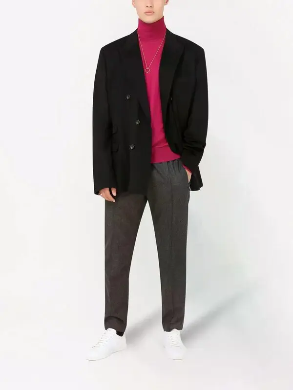 Dolce & Gabbana Double-breasted Cashmere Blazer - Blue