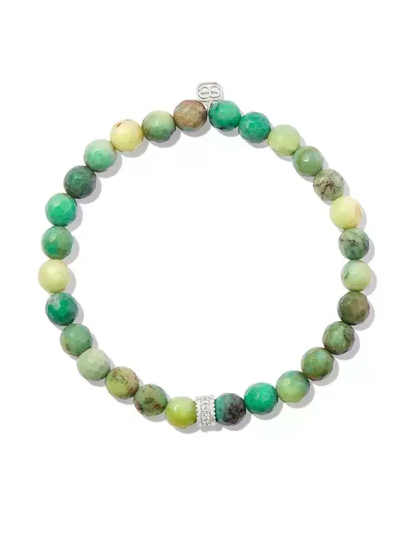 SYDNEY EVAN 14kt Yellow Gold Opal And Diamond Bracelet - Silver