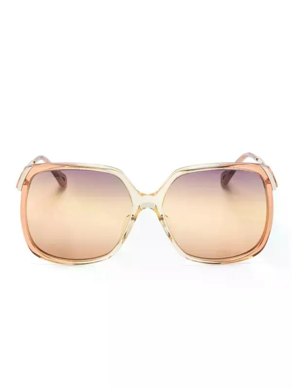 Chloé Square-frame Sunglasses - Orange