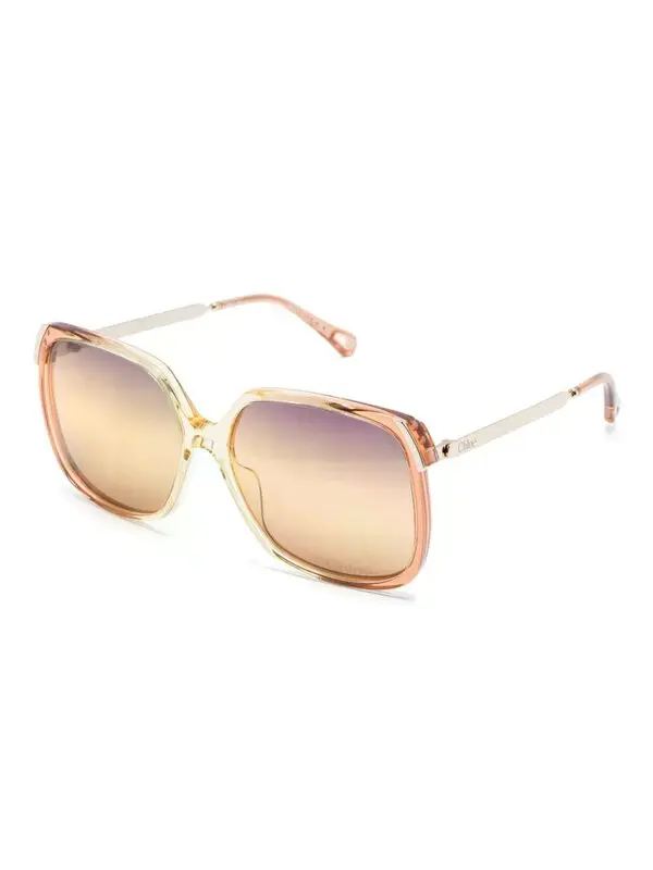 Chloé Square-frame Sunglasses - Orange