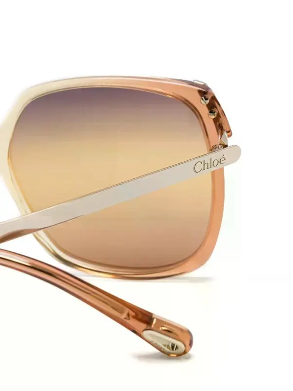 Chloé Square-frame Sunglasses - Orange