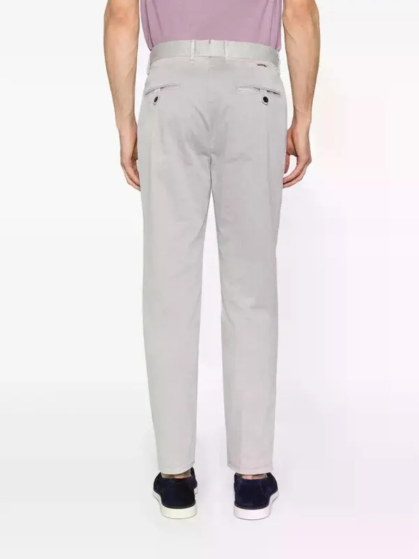 Incotex Tapered-leg Cotton Chino Trousers - Grey
