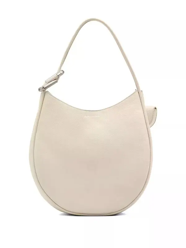 Marc Jacobs The Leather Crescent Large Dual Shoulder Bag - Neutrals