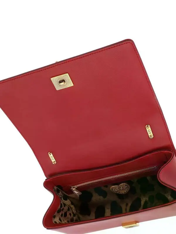 Dolce & Gabbana Medium Devotion Quilted Shoulder Bag - Red