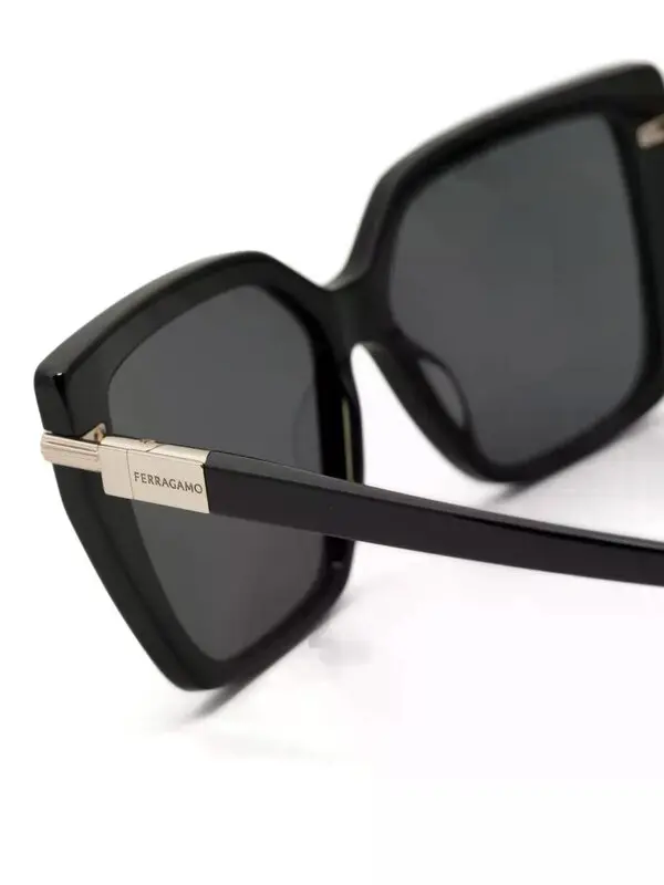FERRAGAMO Square-frame Sunglasses - Black