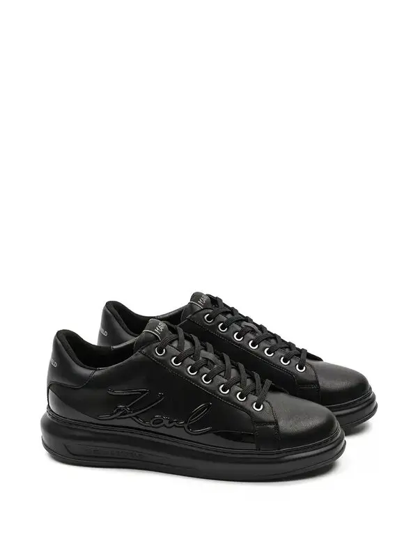 Karl Lagerfeld Signature Logo Patch Lace-up Sneakers