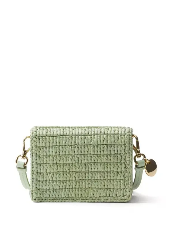 Prada Crochet Card Holder - Green