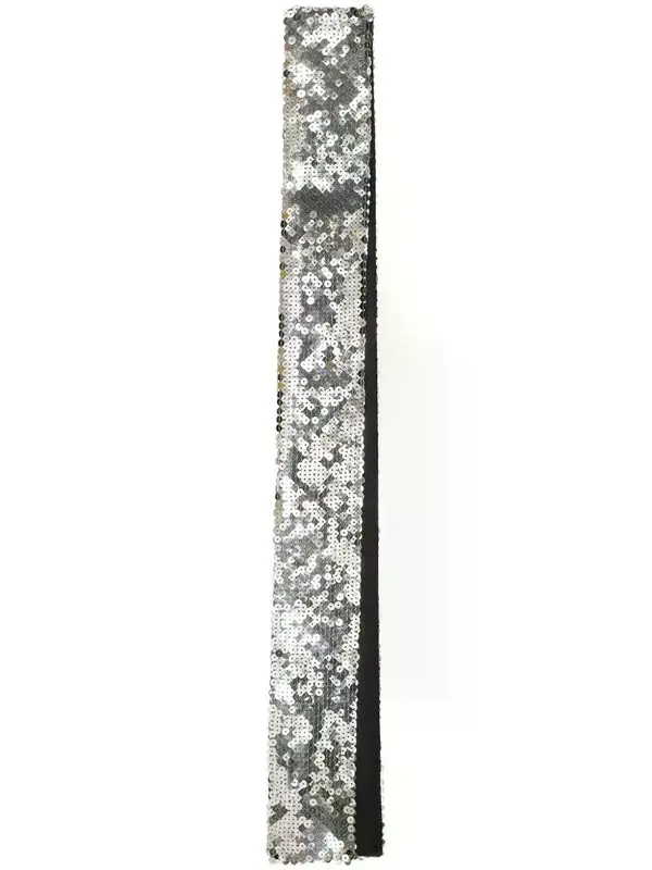 Dolce & Gabbana Sequin-embellished Scarf - Silver