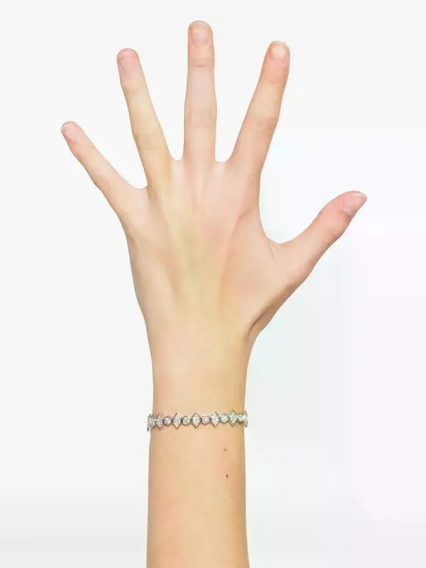 KOLOURS JEWELRY 18kt White Gold Fortis Diamond Bracelet