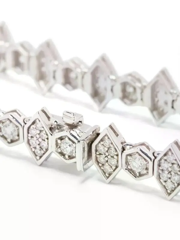 KOLOURS JEWELRY 18kt White Gold Fortis Diamond Bracelet