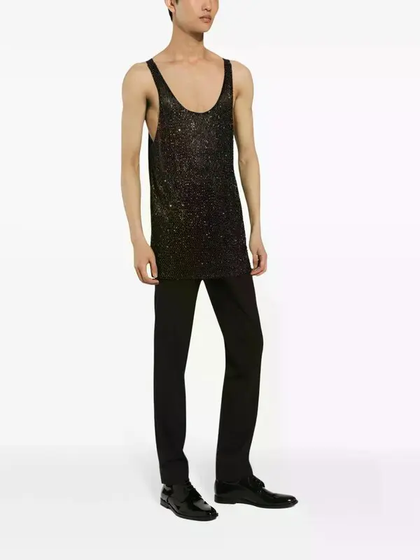 Dolce & Gabbana Satin Sleeveless Top