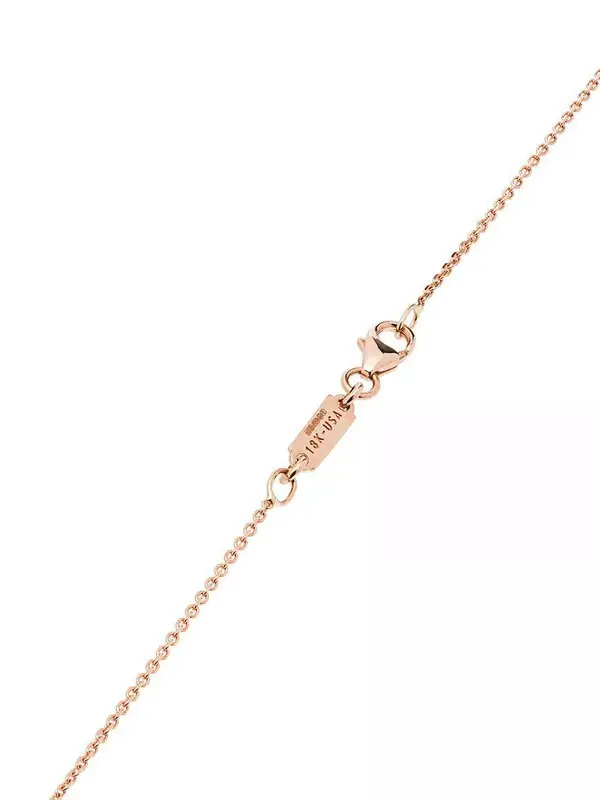 SUZANNE KALAN 18k Rose Baguette-cut Diamond Bar Necklace