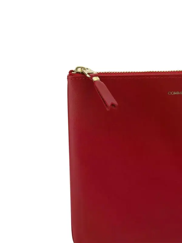 Comme Des Garçons Logo-print Leather Wallet - Red