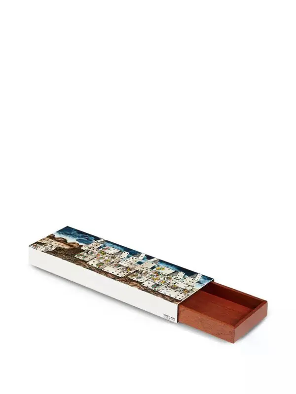 FORNASETTI Printed Wood Box - White