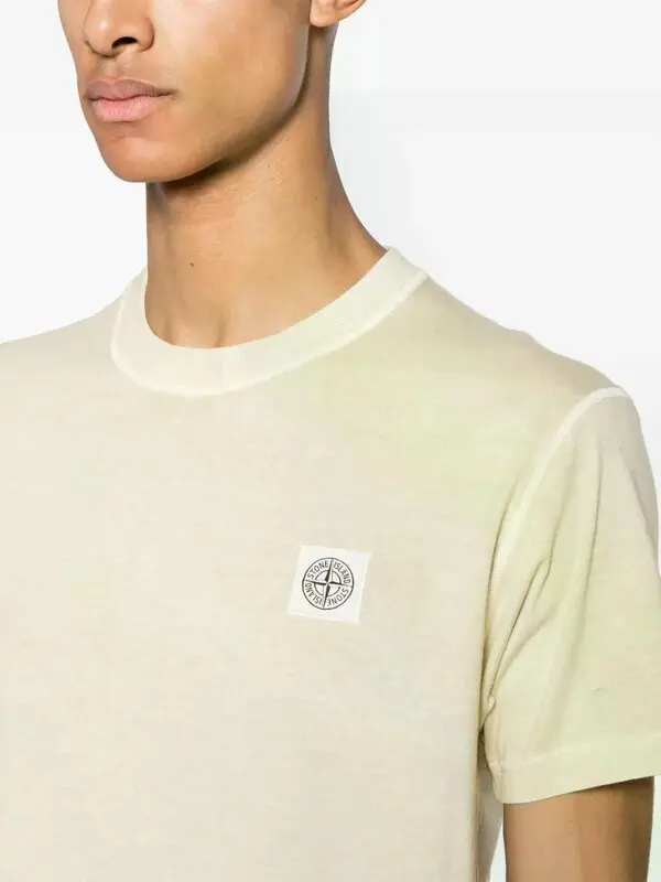 Stone Island Compass-patch Cotton T-shirt
