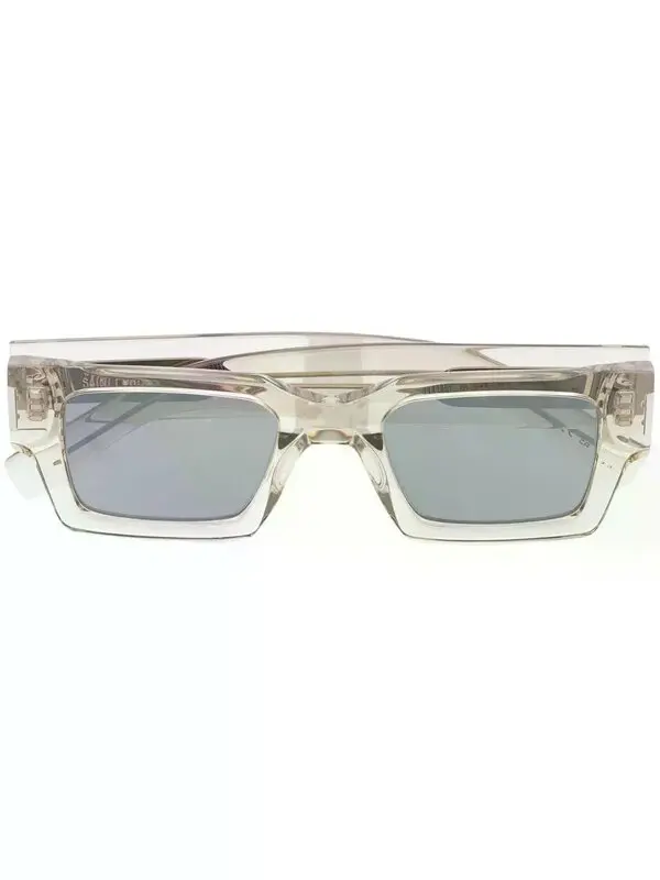 Saint Laurent Sl572 Square-frame Tinted Sunglasses - Grey