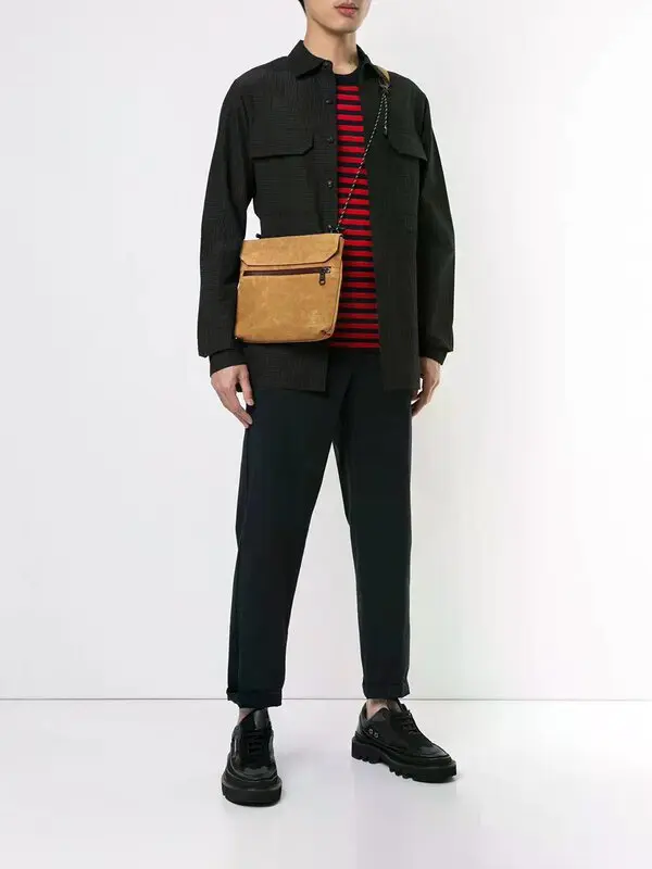 AS2OV Flat Shoulder Bag - Brown