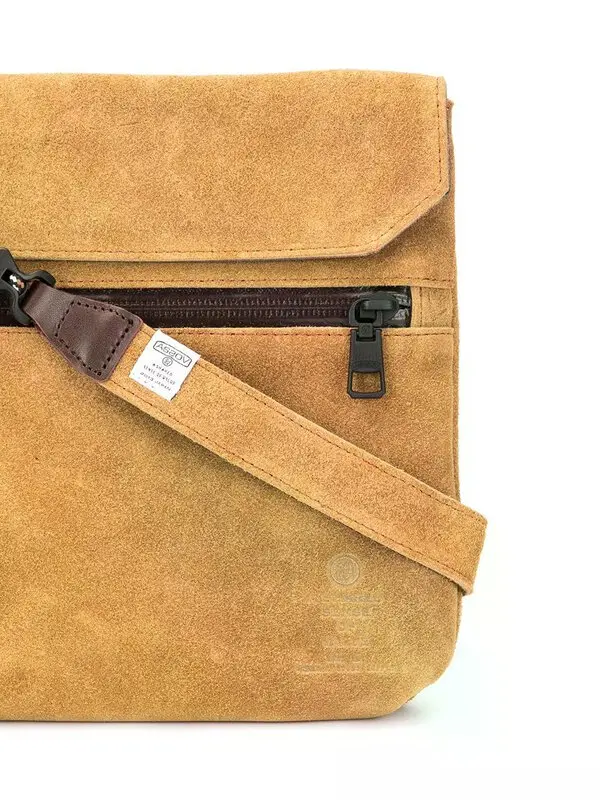 AS2OV Flat Shoulder Bag - Brown