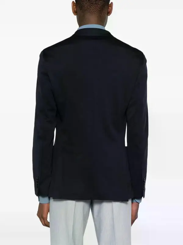 LARDINI Single-breasted Wool-blend Blazer