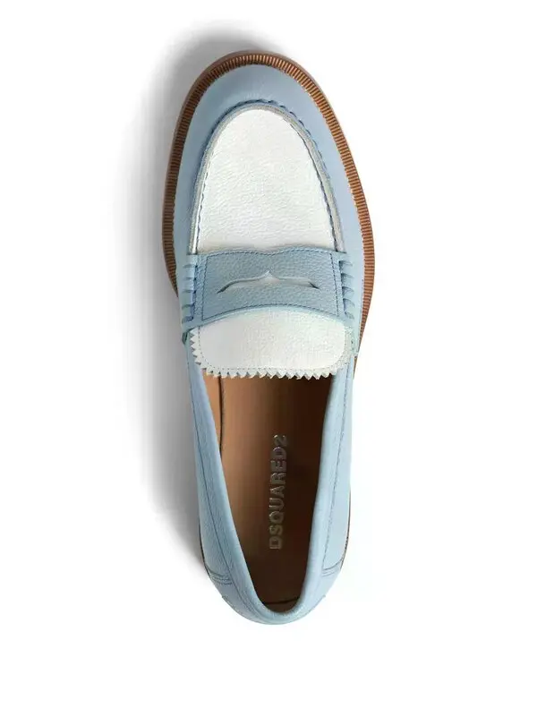 Dsquared2 Two-tone Leather Loafers