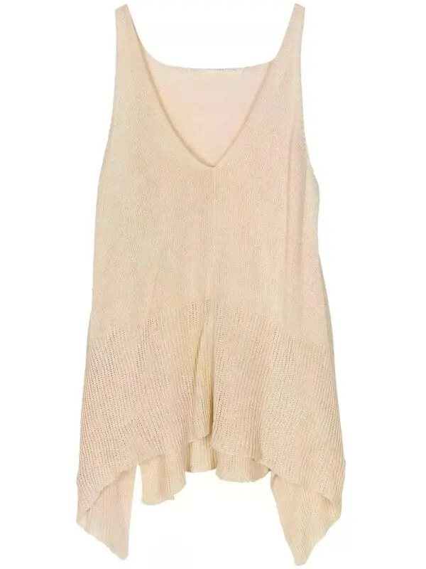 FORME D'EXPRESSION Knitted Linen Blend Top