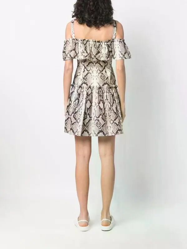 Philipp Plein Python-print Mini Dress