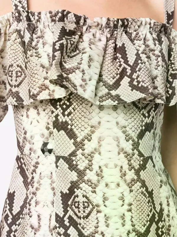 Philipp Plein Python-print Mini Dress