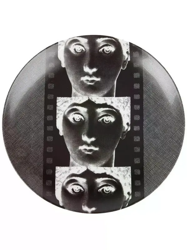 FORNASETTI Plate - Black