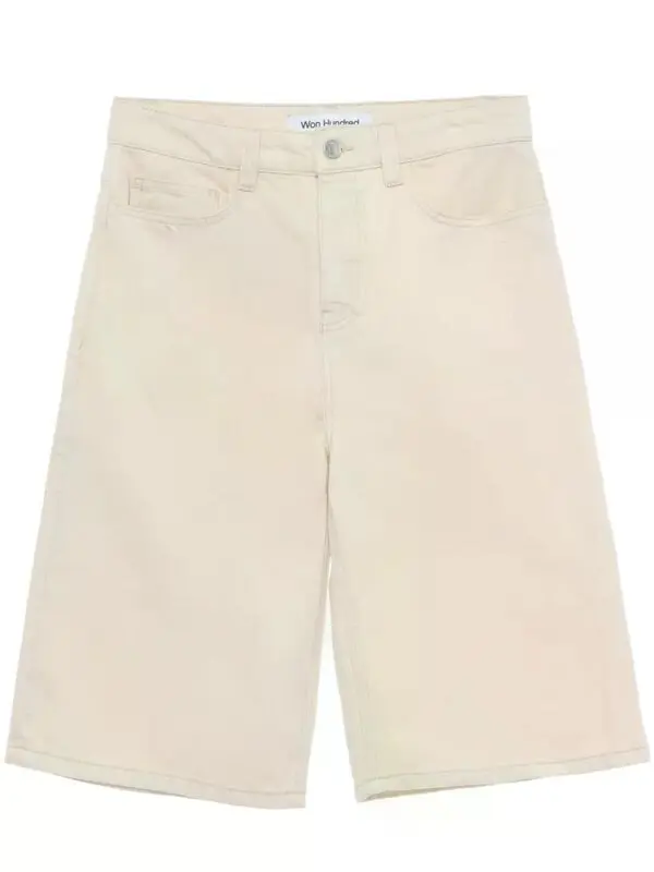 WON HUNDRED Cotton Straight-leg Shorts