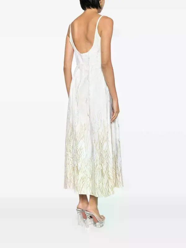 Elie Saab Arboreal Midi Dress