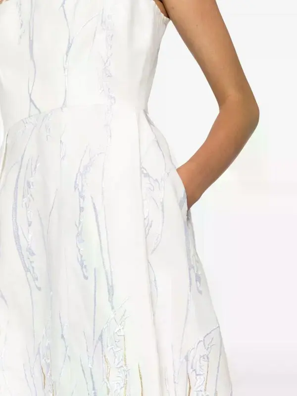 Elie Saab Arboreal Midi Dress