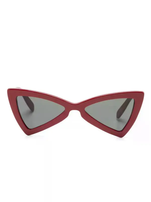 Saint Laurent Geometric Sunglasses - Red