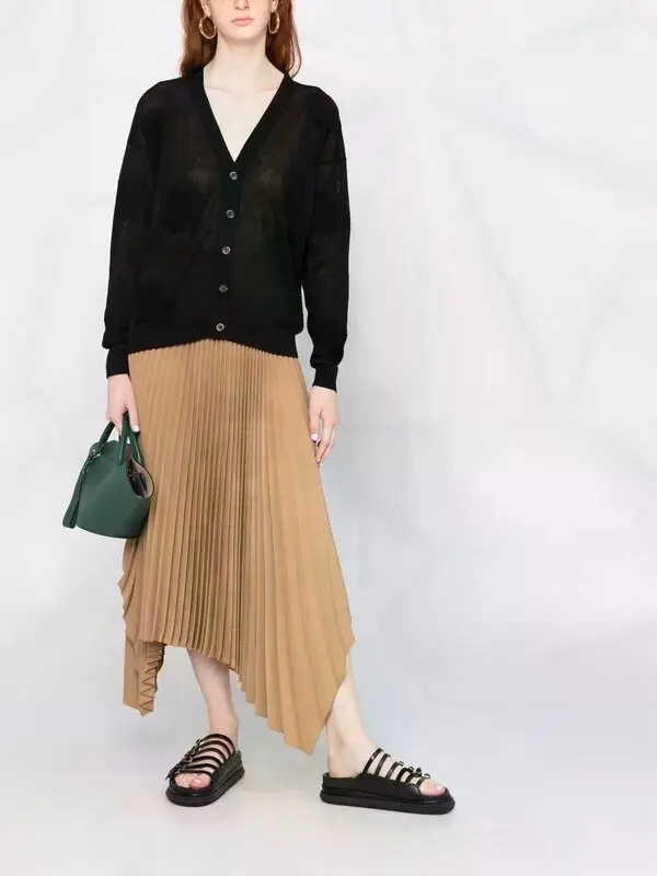 UMA WANG Polka-dot Intarsia Knit Cardigan