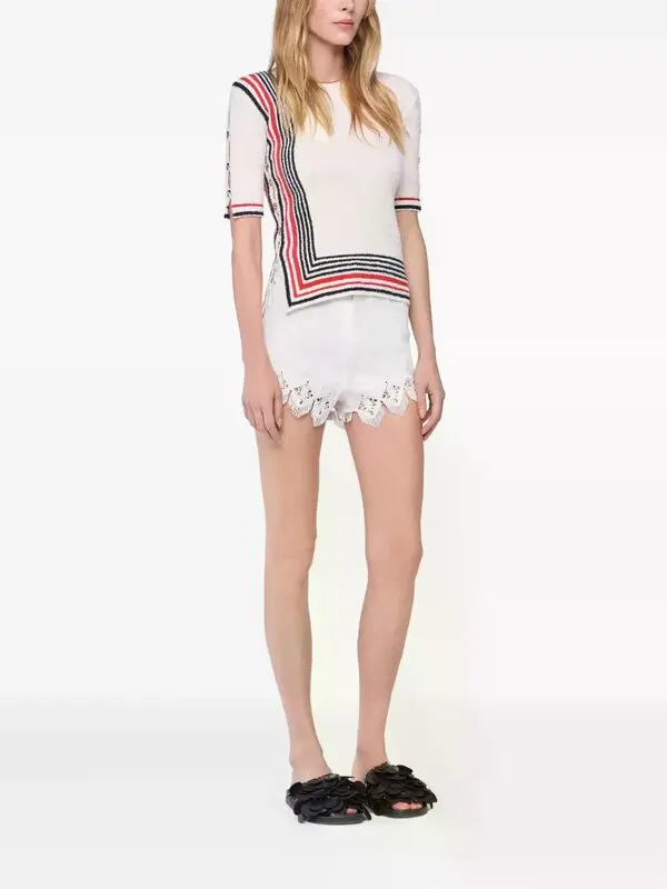 Rabanne Striped Knitted Top